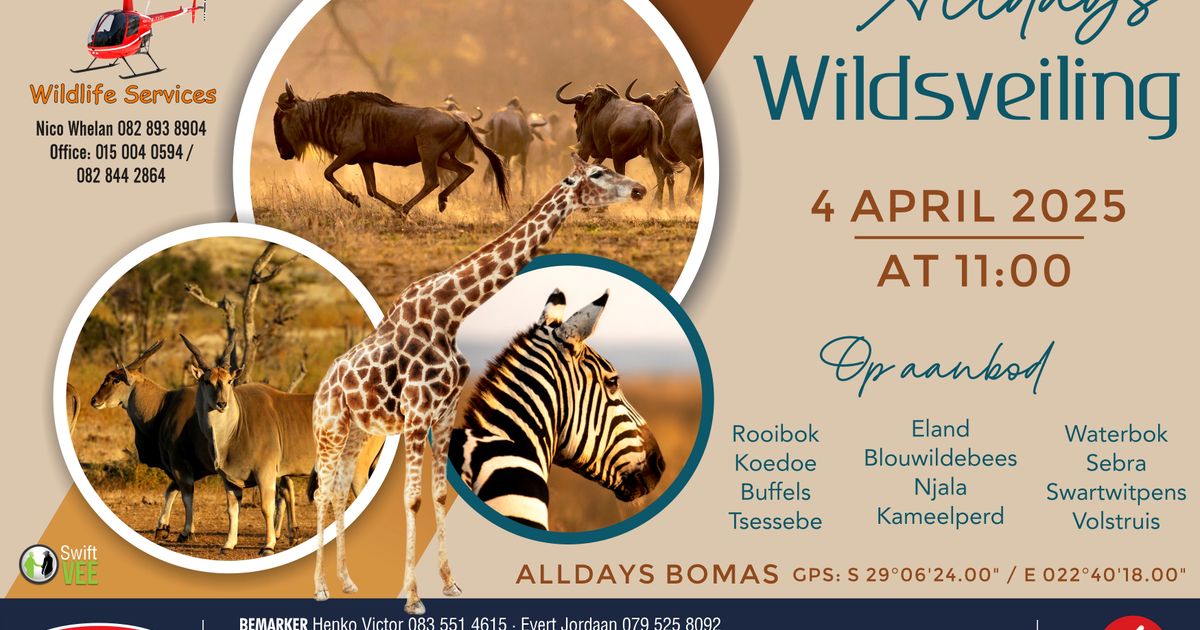 HANLEY WILDLIFE SERVICES WILDSVEILING | SwiftVEE | Livestock & Cattle ...