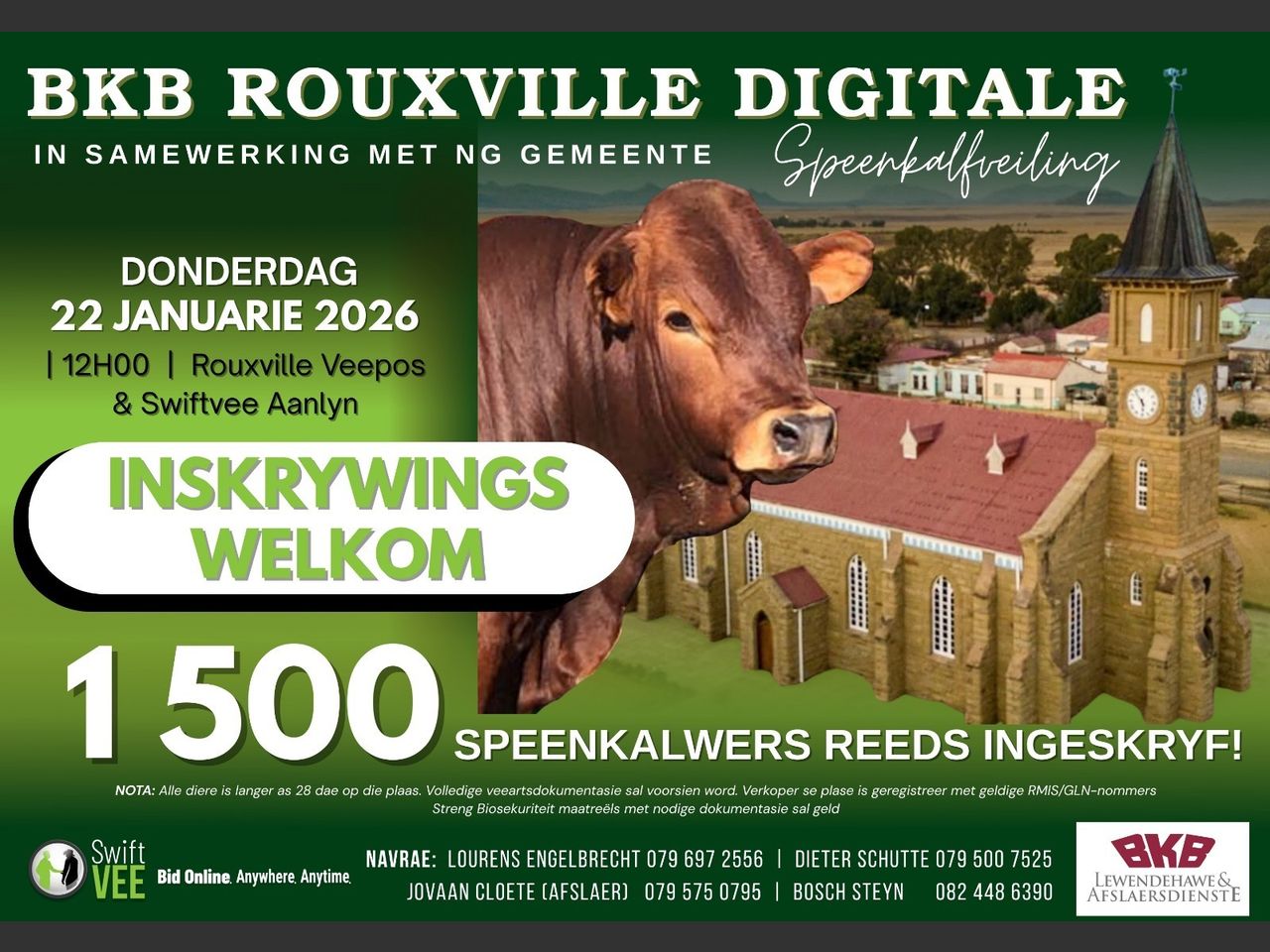 BKB ROUXVILLE DIGITALE SPEENKALFVEILING | SwiftVEE | South Africa’s ...