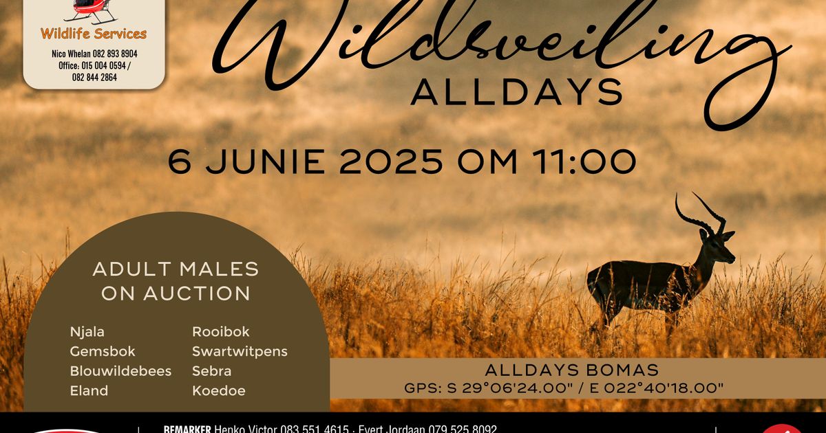 HANLEY WILDLIFE SERVICES WILDSVEILING | SwiftVEE | Livestock & Cattle ...