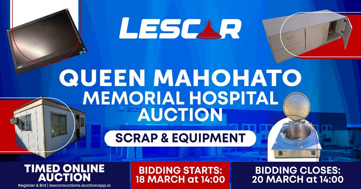 Queen Mamohato Memorial Hospital Scrap & Equipment Timed Online Auction ...
