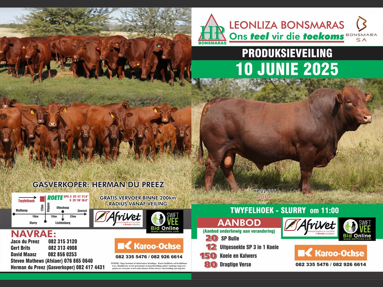 Lot 1A | HP BONSMARAS & LEONLIZA BONSMARAS PRODUKSIEVEILING | SwiftVEE ...