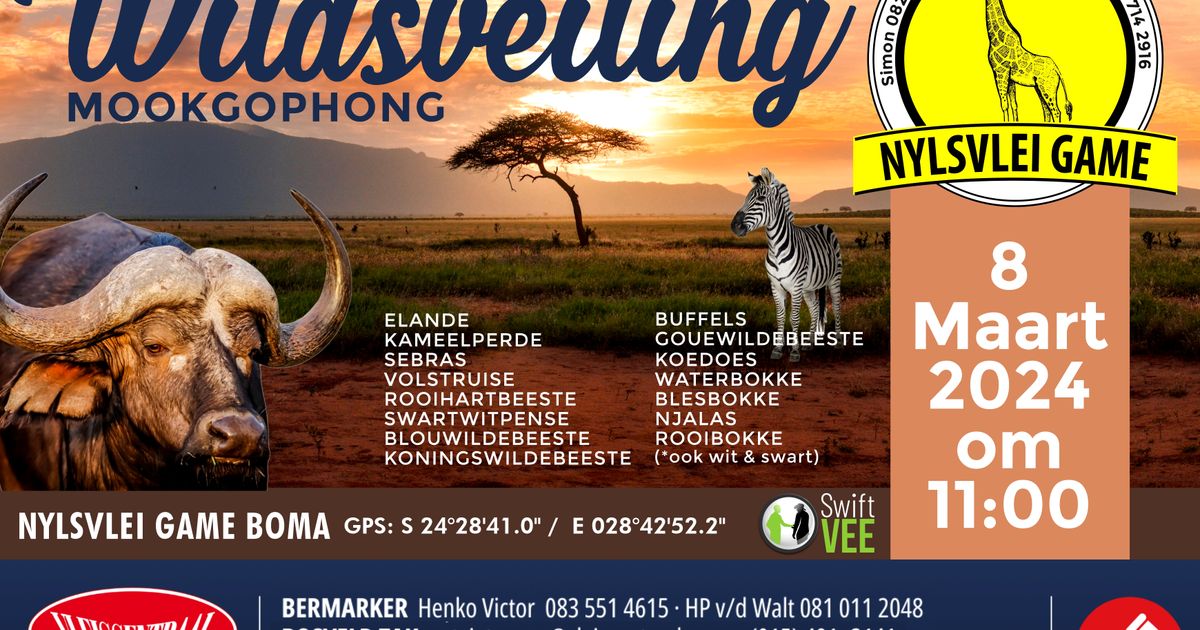 NYLSVLEI GAME WILDSVEILING | SwiftVEE | Livestock & Cattle Webcast Auctions