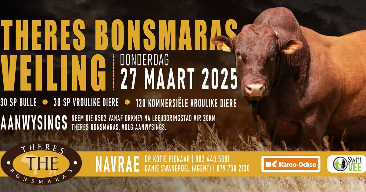 THERES BONSMARAS VEILING | SwiftVEE | Livestock & Cattle Webcast Auctions