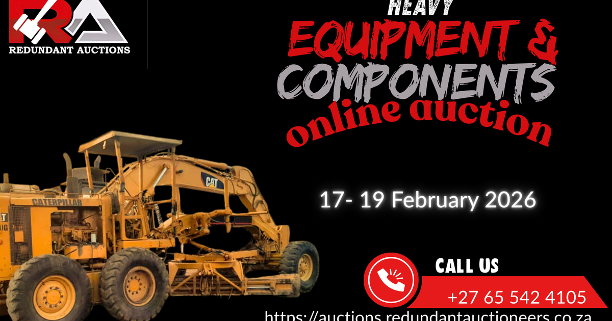 HEAVY EQUIPMENT AND COMPONENTS | Redundant Auctions
