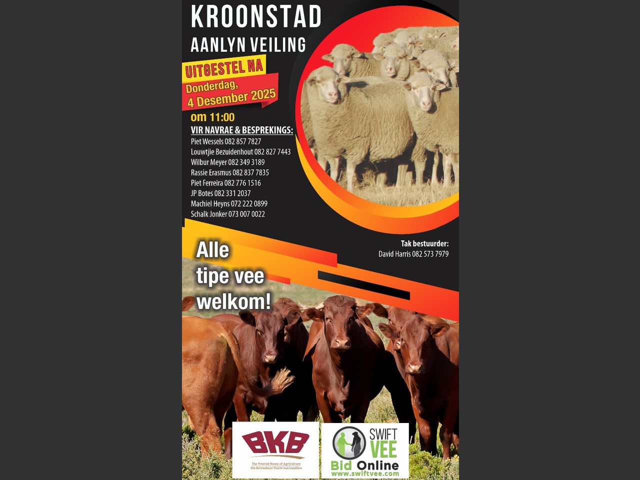 BKB KROONSTAD AANLYN VEILING | SwiftVEE | South Africa’s Leading Online ...