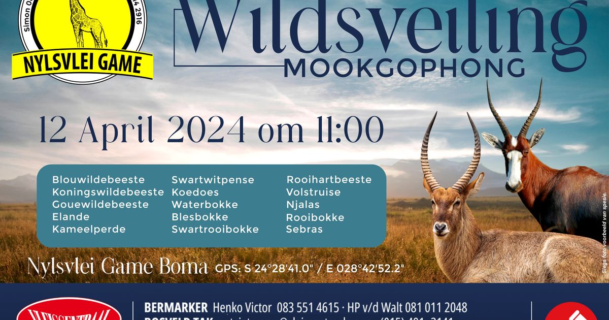 NYLSVLEI GAME WILDSVEILING | SwiftVEE | Livestock & Cattle Webcast Auctions