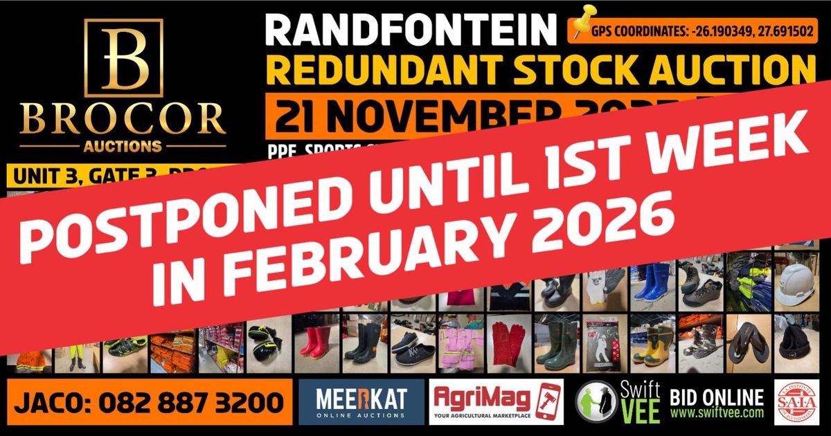 RANDFONTIEN REDUNDANT STOCK AUCTION | SwiftVEE | Livestock & Cattle ...