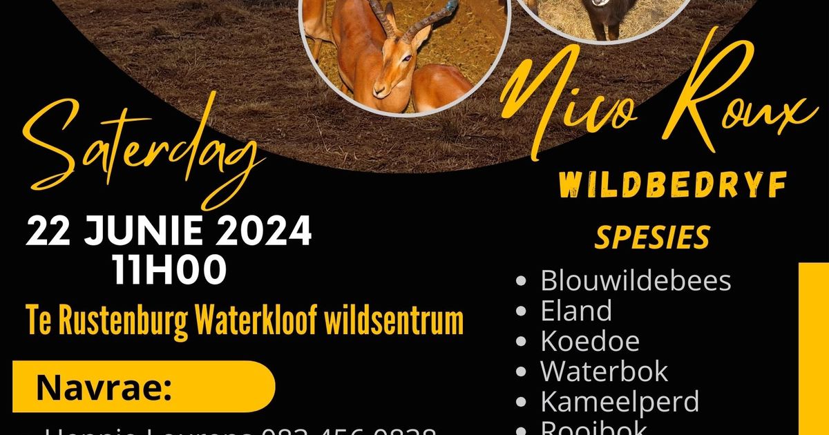 NICO ROUX WILD VEILING | SwiftVEE | Livestock & Cattle Webcast Auctions