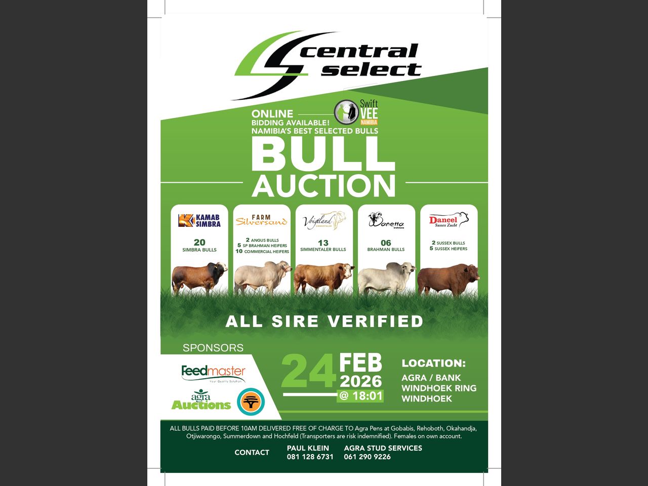CENTRAL SELECT BULL AUCTION | SwiftVEE | South Africa’s Leading Online ...