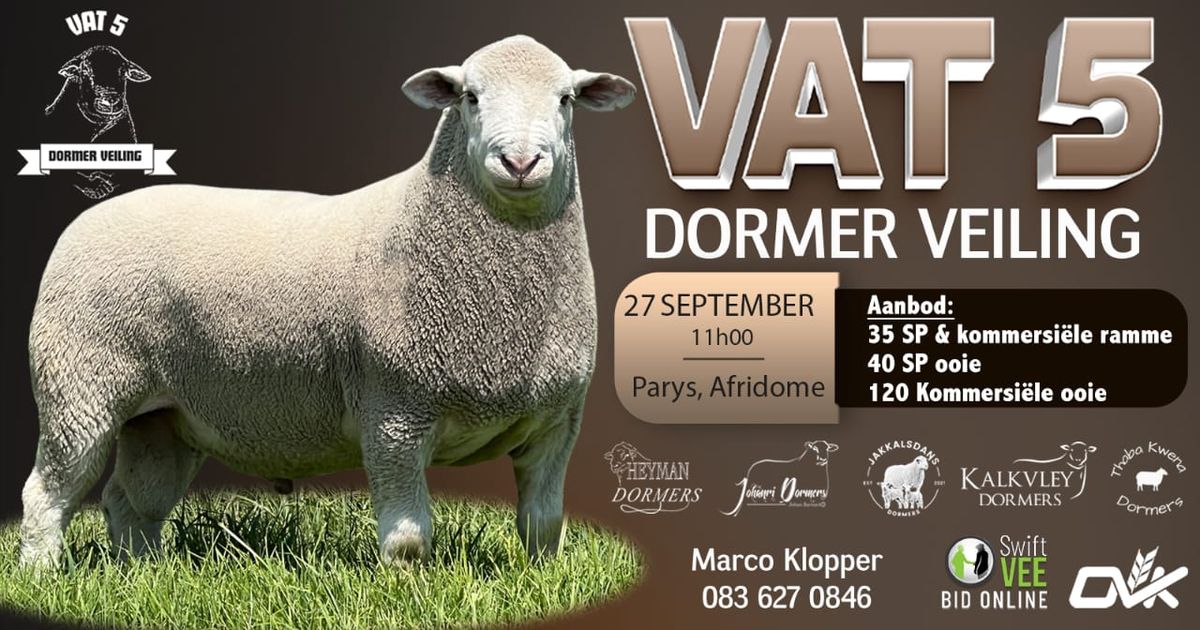 VAT 5 DORMER VEILING | SwiftVEE | South Africa’s Leading Online ...