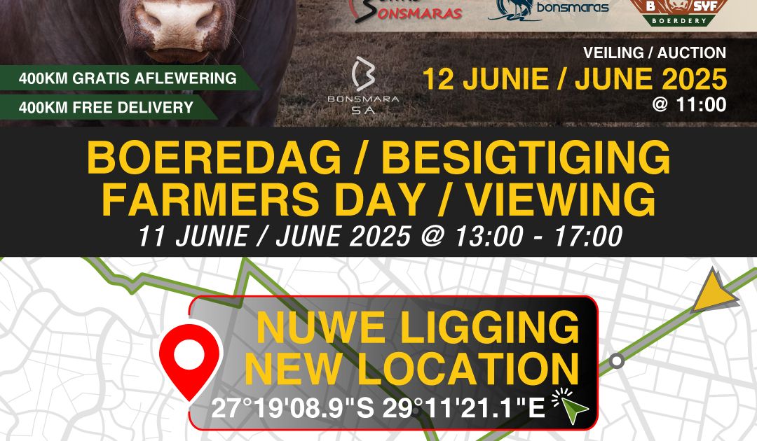 SYFERFONTEIN BONSMARAS 26STE PRODUKSIEVEILING | SwiftVEE | South Africa ...