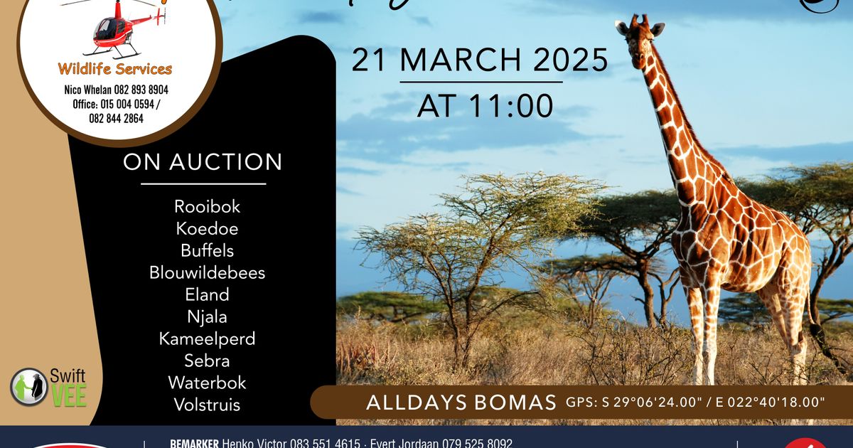 HANLEY WILDLIFE SERVICES WILDSVEILING | SwiftVEE | Livestock & Cattle ...