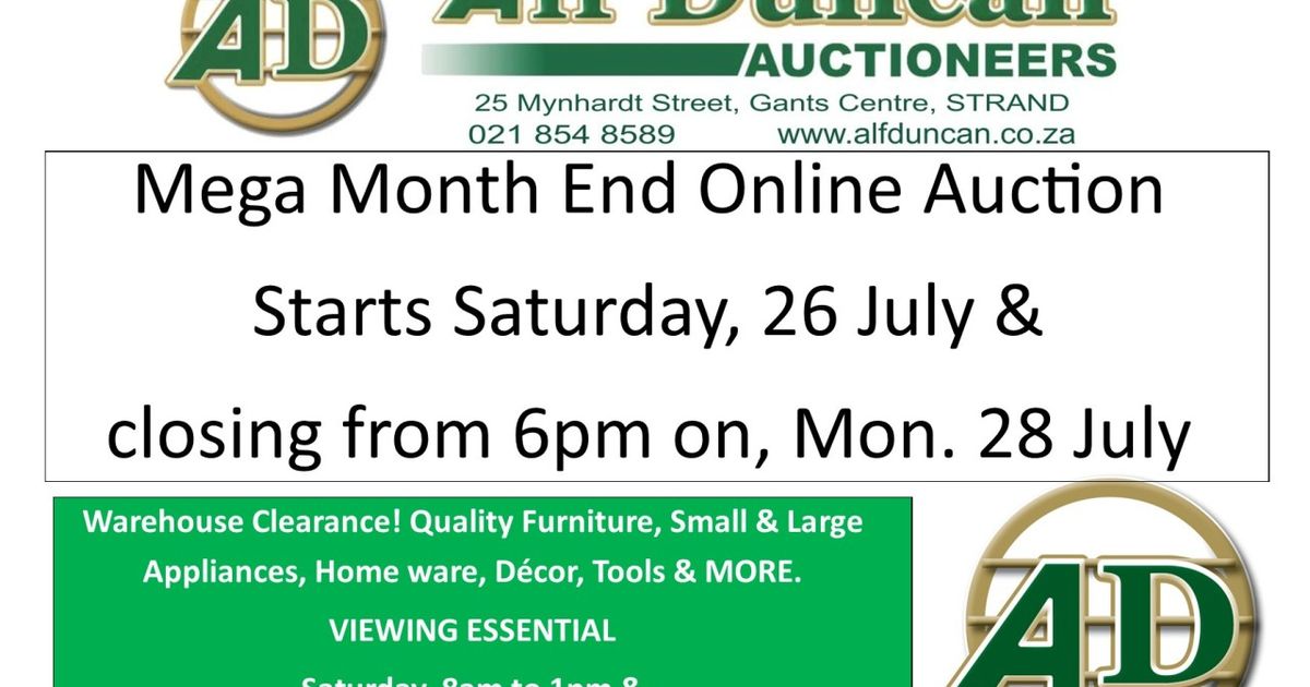 Mega Month End Warehouse Clearance Timed Online Auction | SAIA ...