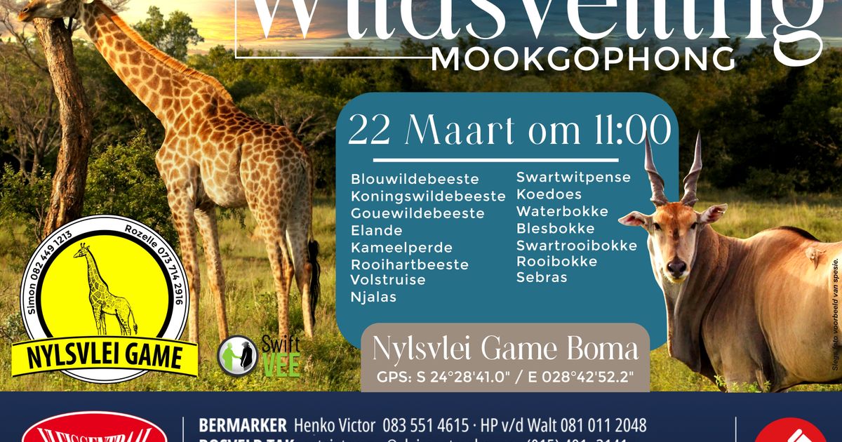 NYLSVLEI GAME WILDSVEILING | SwiftVEE | Livestock & Cattle Webcast Auctions